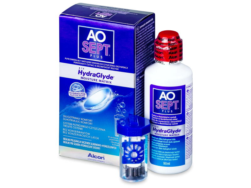 AO SEPT PLUS HydraGlyde Pflegemittel 90 ml online kaufen | Kontaktlinsen-billig.at